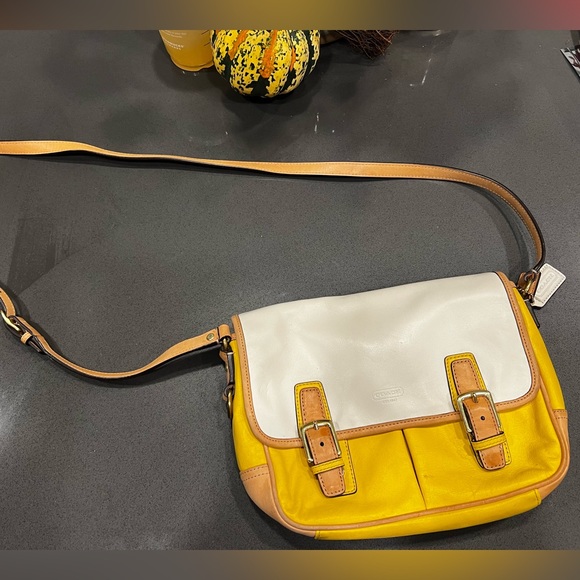Coach | Bags | Adjustable Crossbody Yellow Coach Bag | Poshmark
